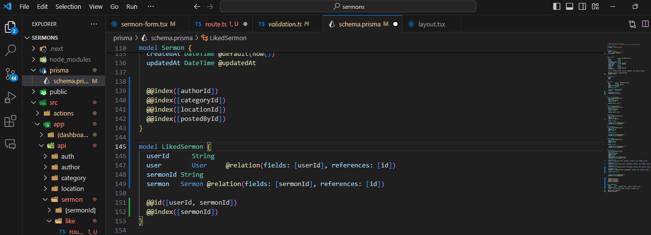 UncheckedCreateInput error when trying to create a many to many ...