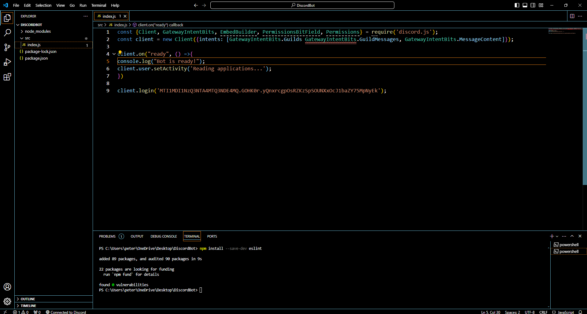 syntax error - discord.js - Imagine an app