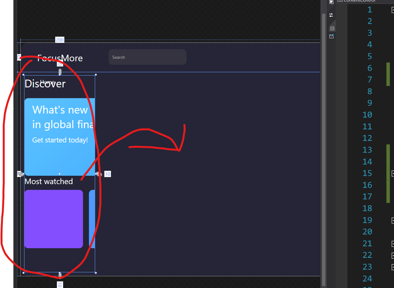 How to move these modules from column 1 to 2? - C#