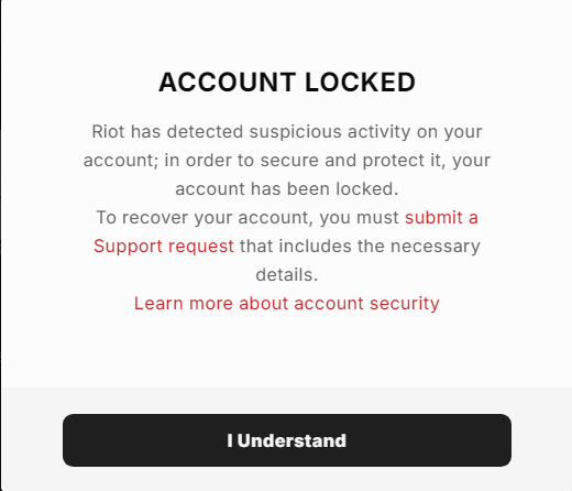 Help with my account got locked - VALORANT